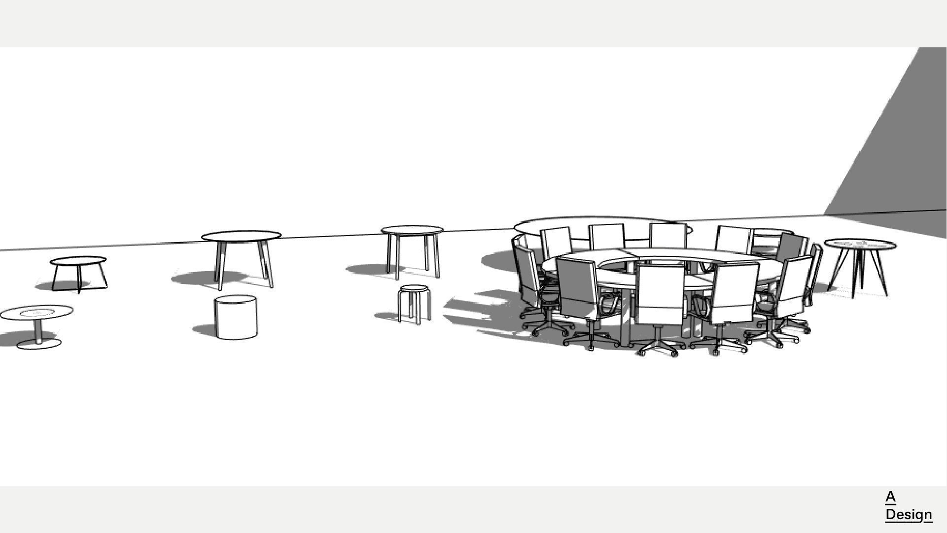 Round Tables - Pack of revit families 3D model | CGTrader