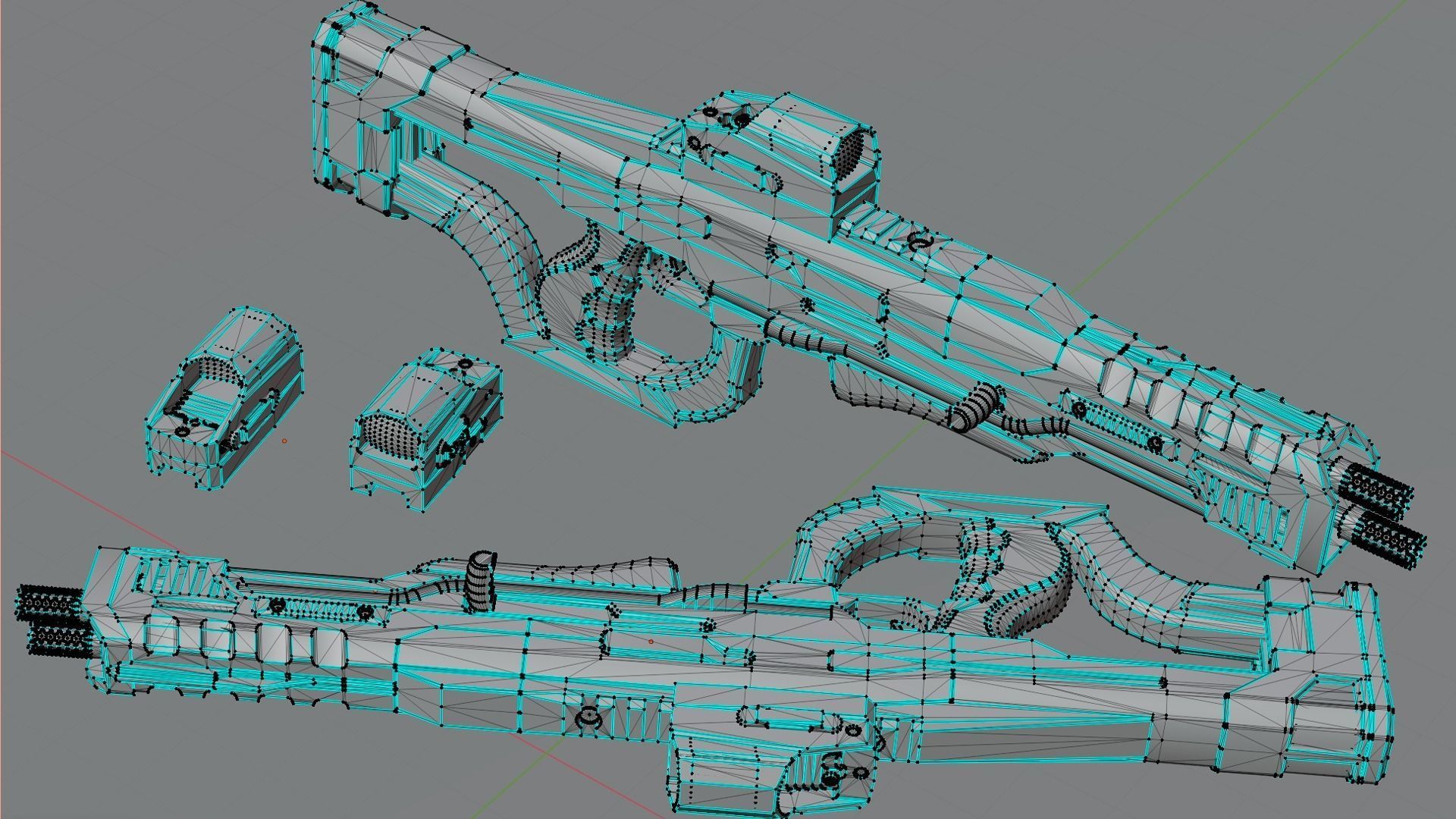 3D model Stylized Sci-Fi Laser Shotgun VR / AR / low-poly | CGTrader