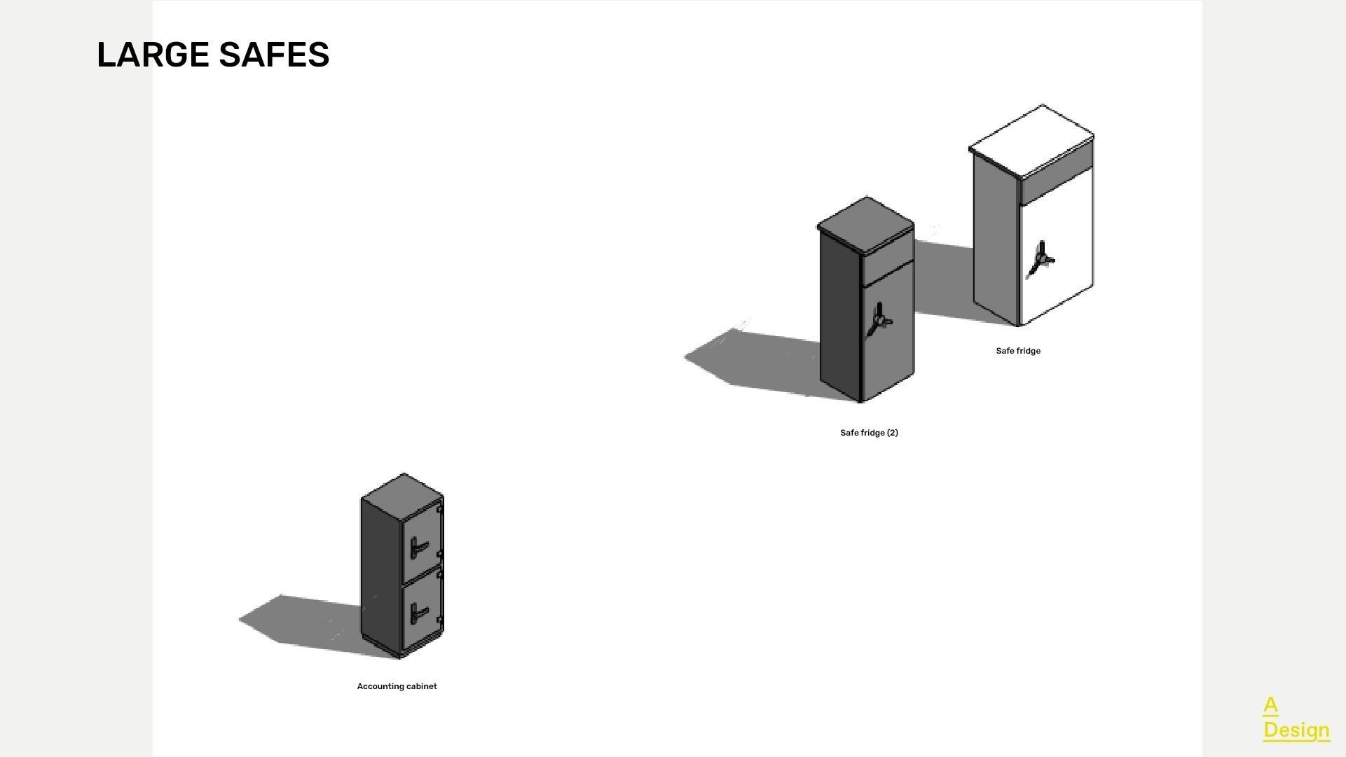 Safes - Pack of revit families 3D model | CGTrader