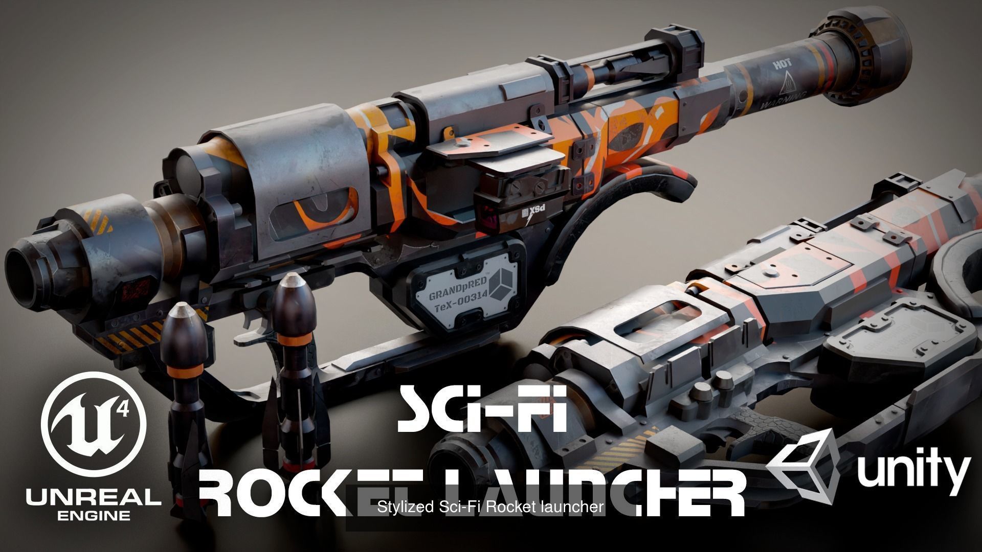 Stylized Sci-Fi Pack of Guns 3D Model Collection | CGTrader