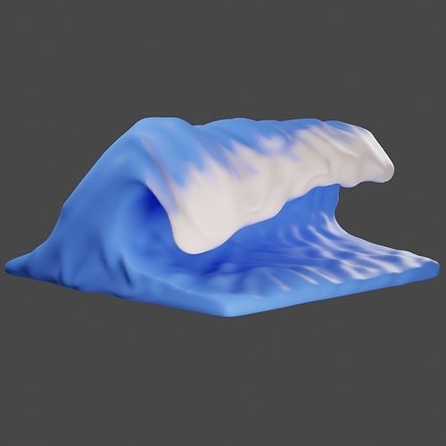 sea wave diorama 3D model 3D printable | CGTrader