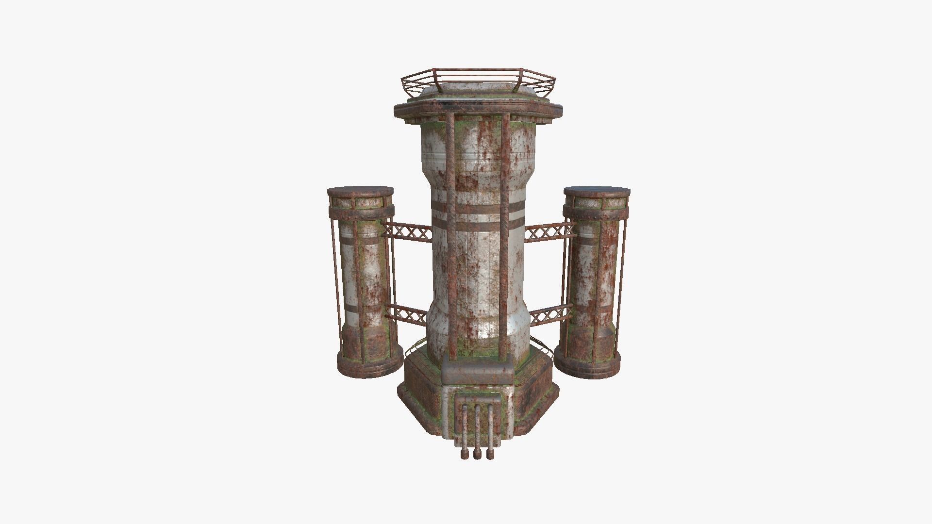 3D model SciFi Facility A10 Abandoned - Sci Fi Exterior Design VR / AR ...