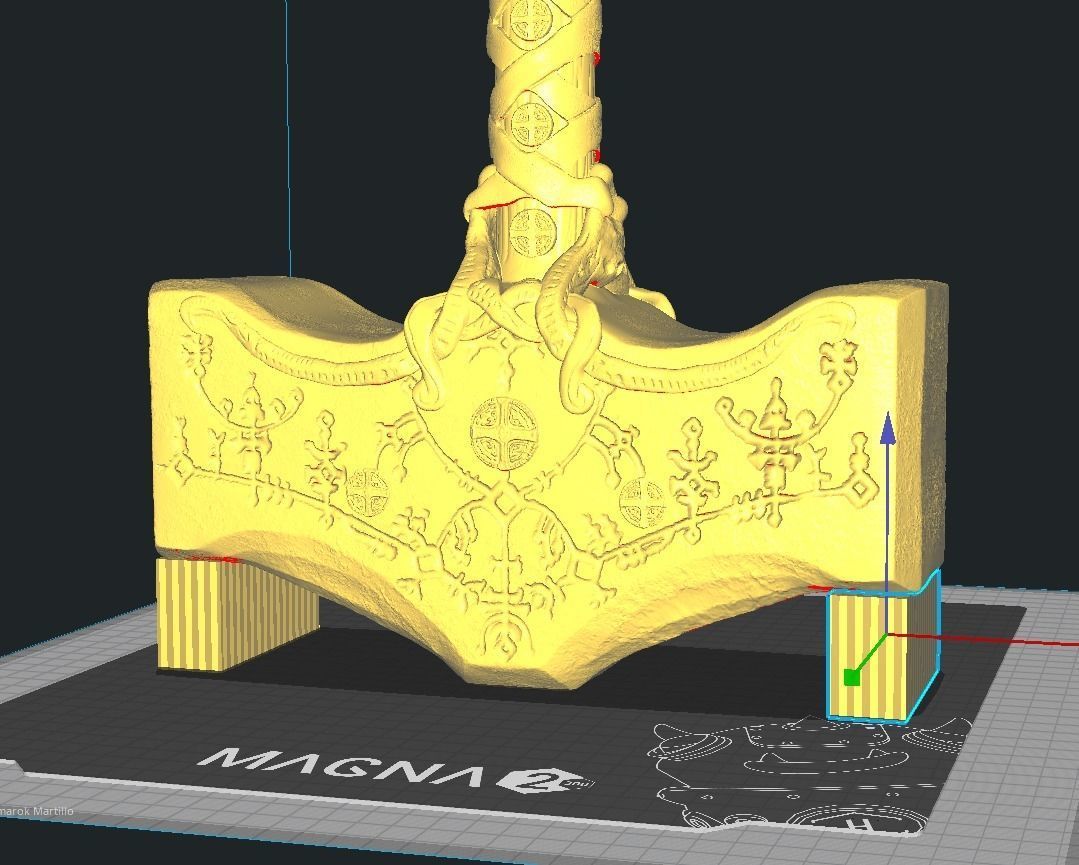 Mjolnir - God Of War Ragnarok LIFE SIZE 3D model 3D printable | CGTrader