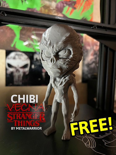 Strager Things - Vecna Chibi FREE free 3D model 3D printable | CGTrader