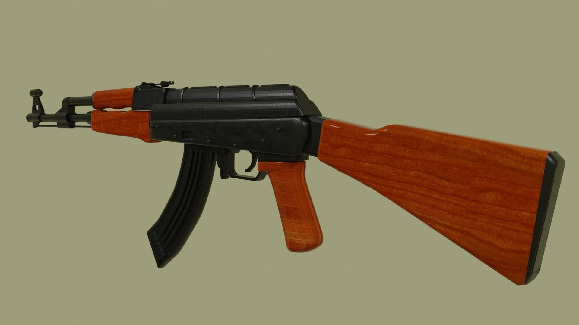 AK-47 Rifle gun 3D model | CGTrader