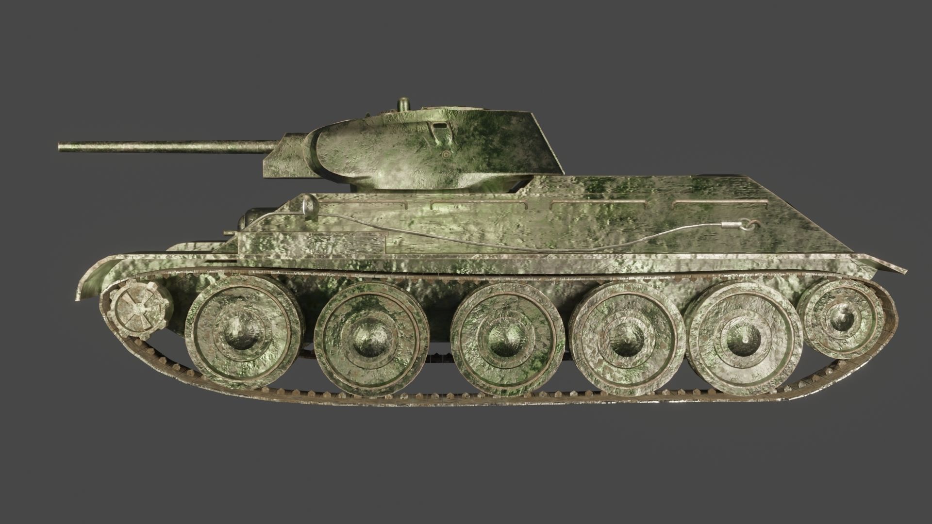 3D model USSR T34 tank VR / AR / low-poly | CGTrader