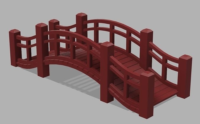 Wooden Bridge free 3D model 3D printable | CGTrader