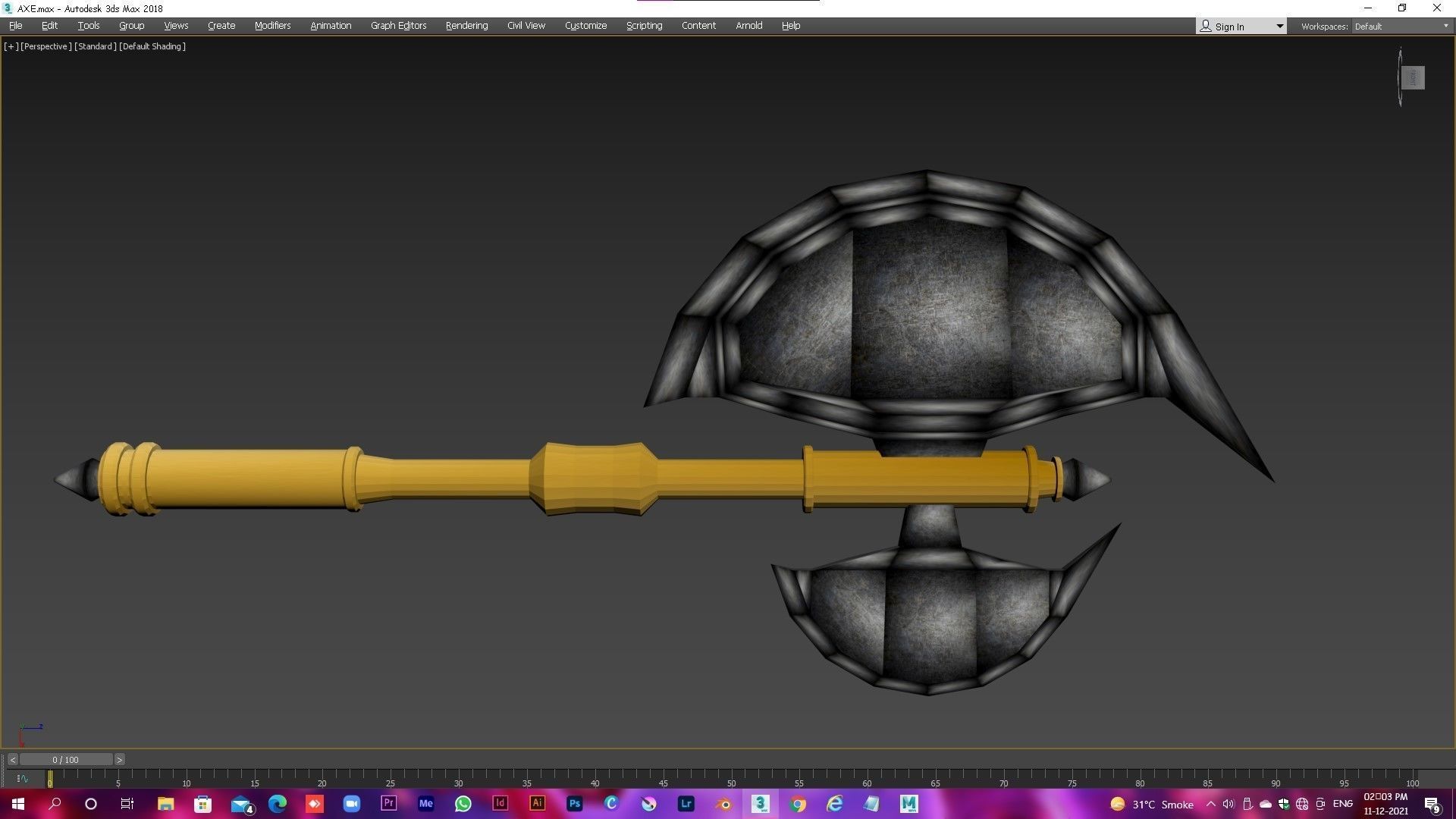 AXE MODLE IN MAX 3D model | CGTrader