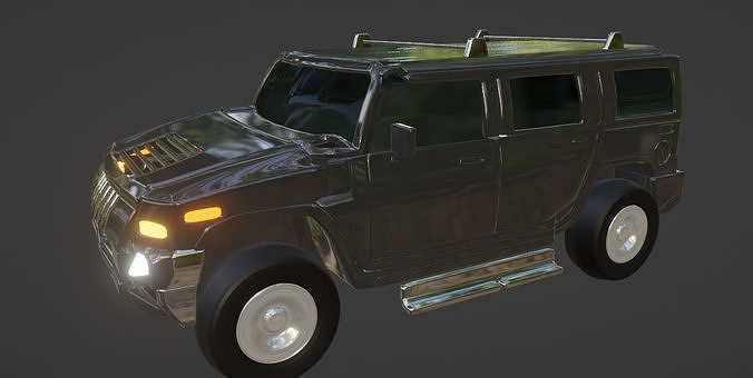 3D model hammer suv vehicle VR / AR / low-poly | CGTrader