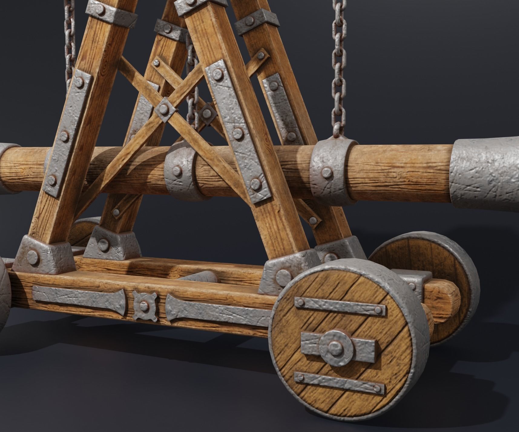 Medieval Baterry Ram free VR / AR / low-poly 3D model | CGTrader