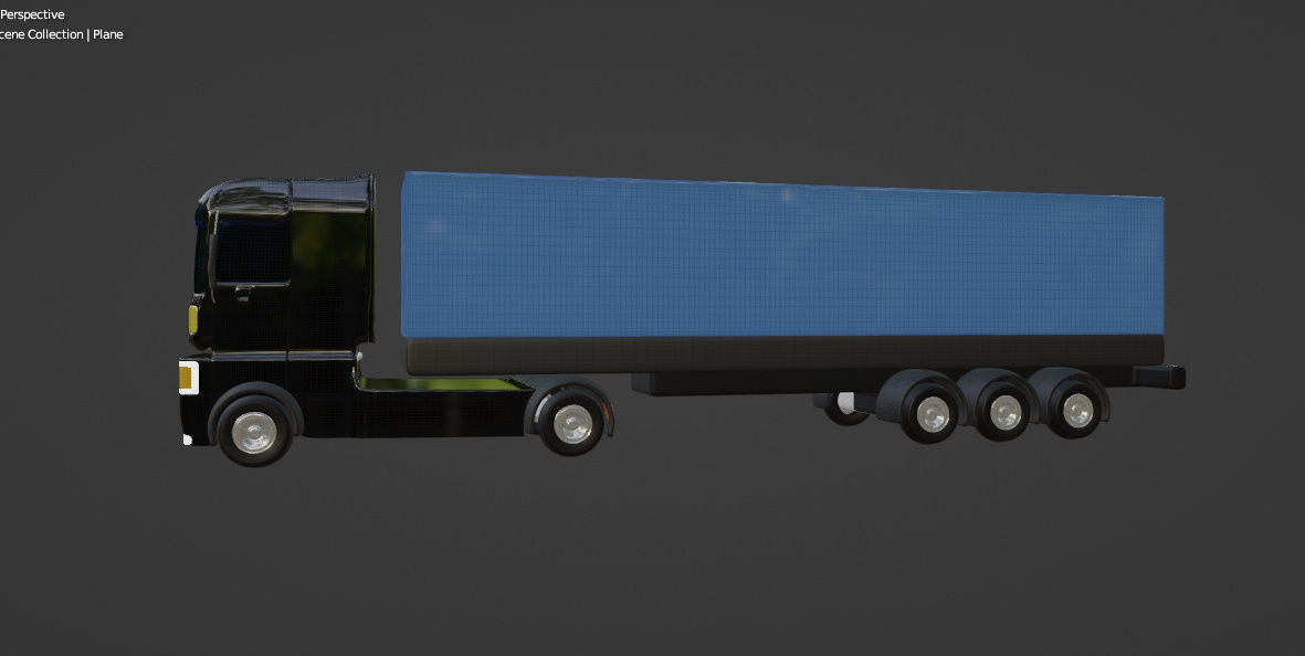 3D model driving trailer truck game ready VR / AR / low-poly | CGTrader