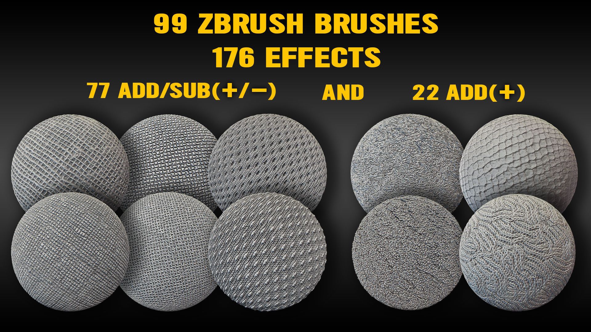 3D model Ultra HQ Fabric Sculpt Zbrush brushes and Alphas Vol1 VR / AR ...