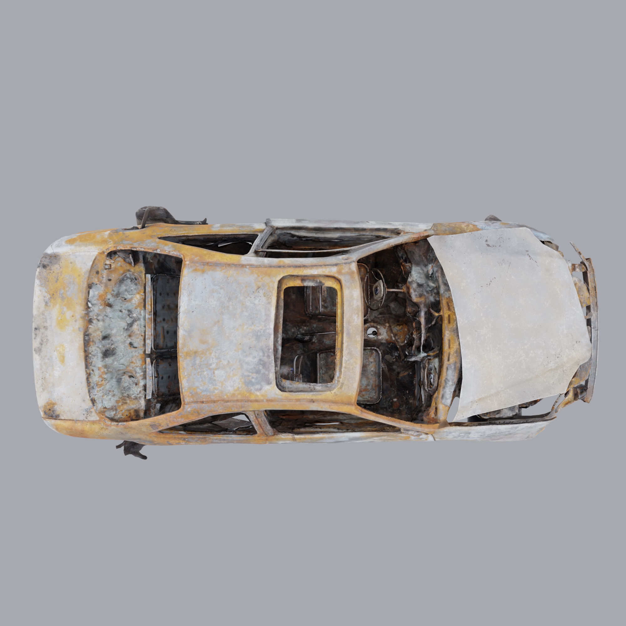 Burnt Car 3D model | CGTrader