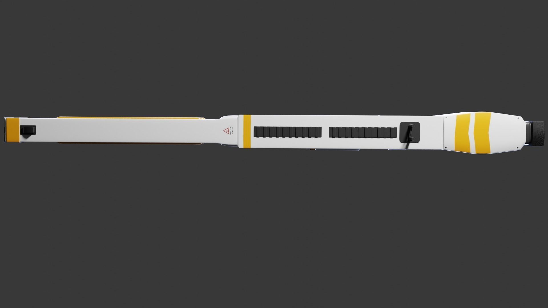 Railgun gun with stripes 3D model | CGTrader