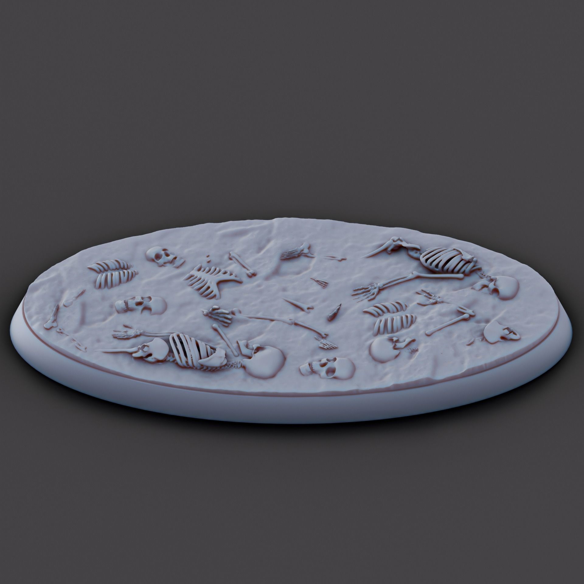 Round Base Skeleton Bone Pack 3D model 3D printable | CGTrader