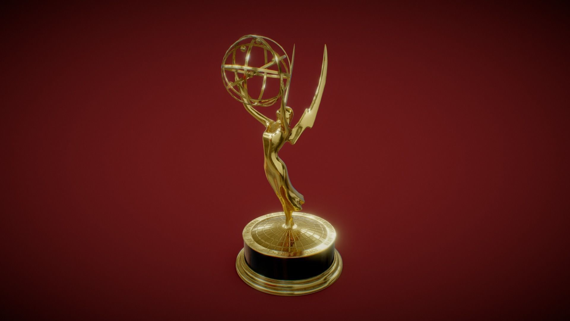 The Emmy Awards Statuette Trophy 3D model | CGTrader