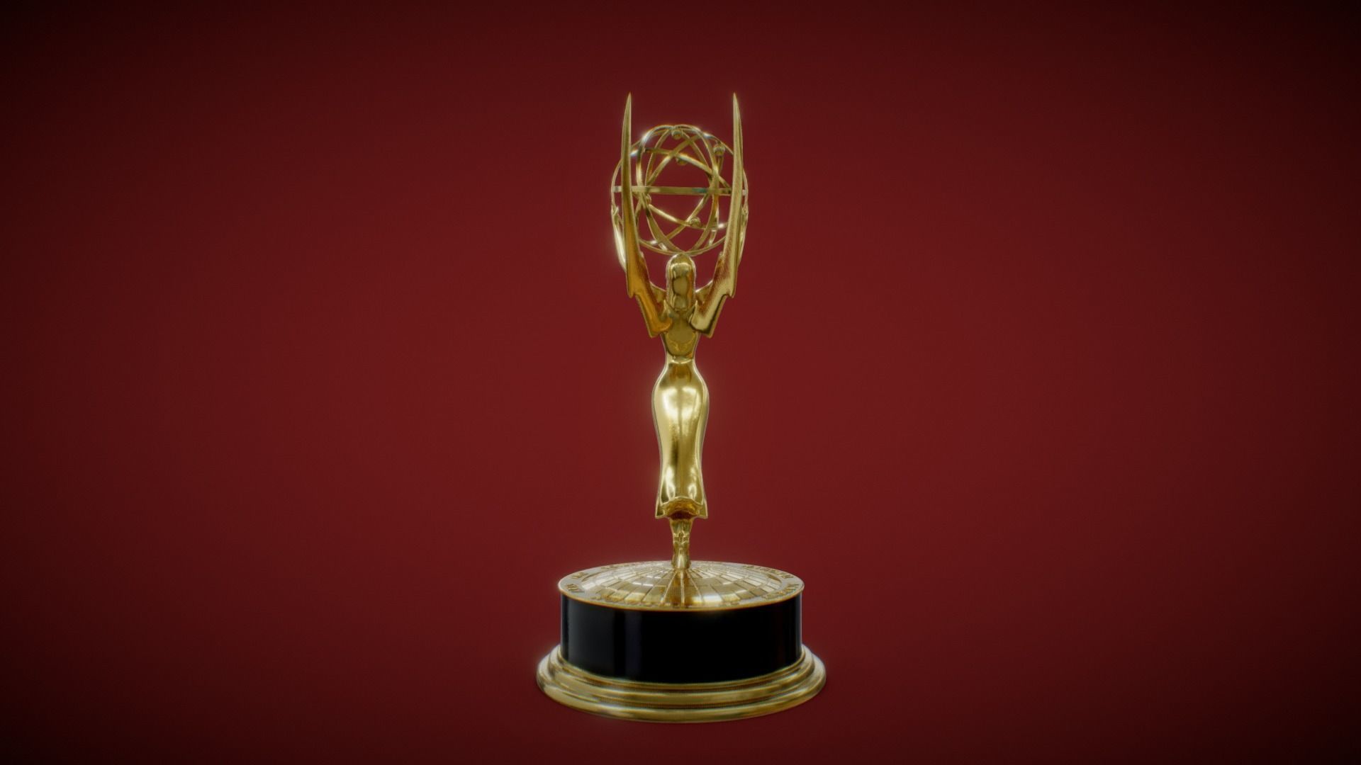 The Emmy Awards Statuette Trophy 3D model | CGTrader