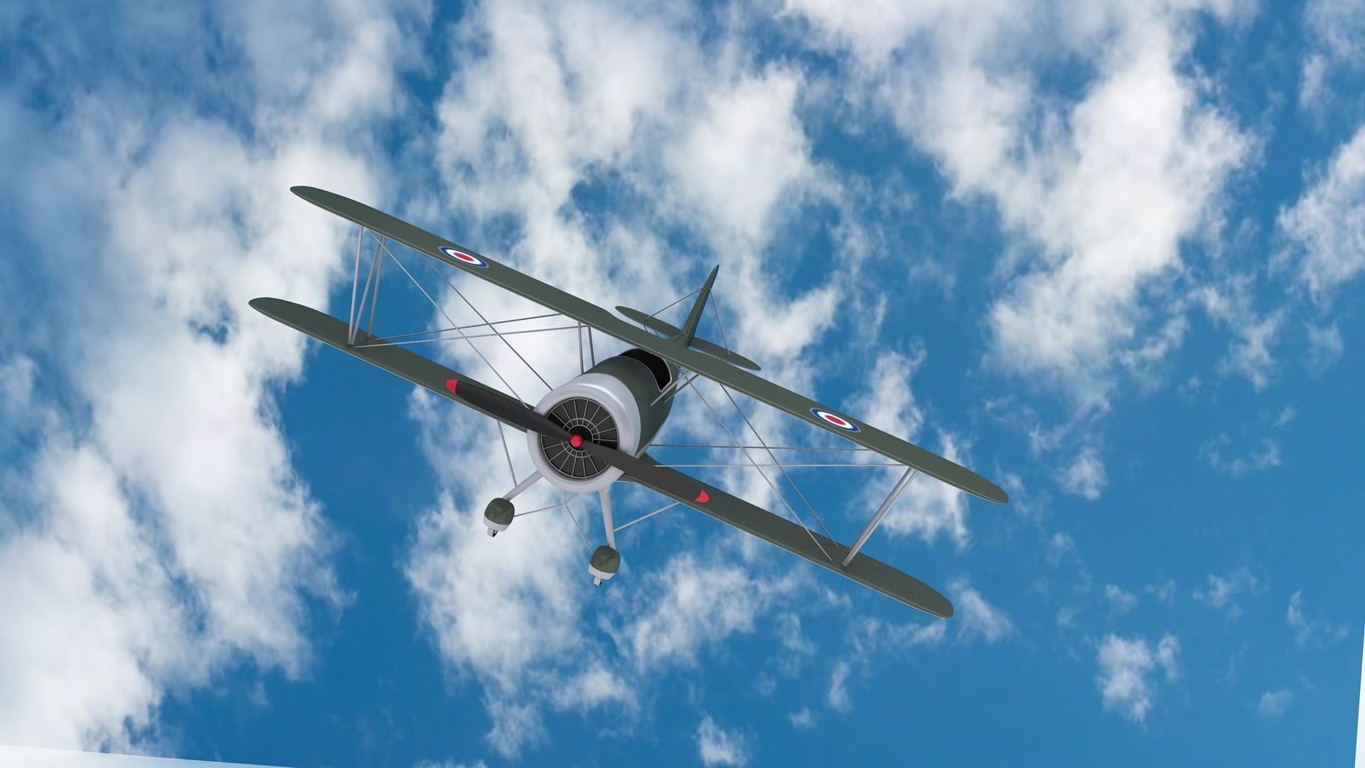 British Royal Navy Biplane 3D model | CGTrader