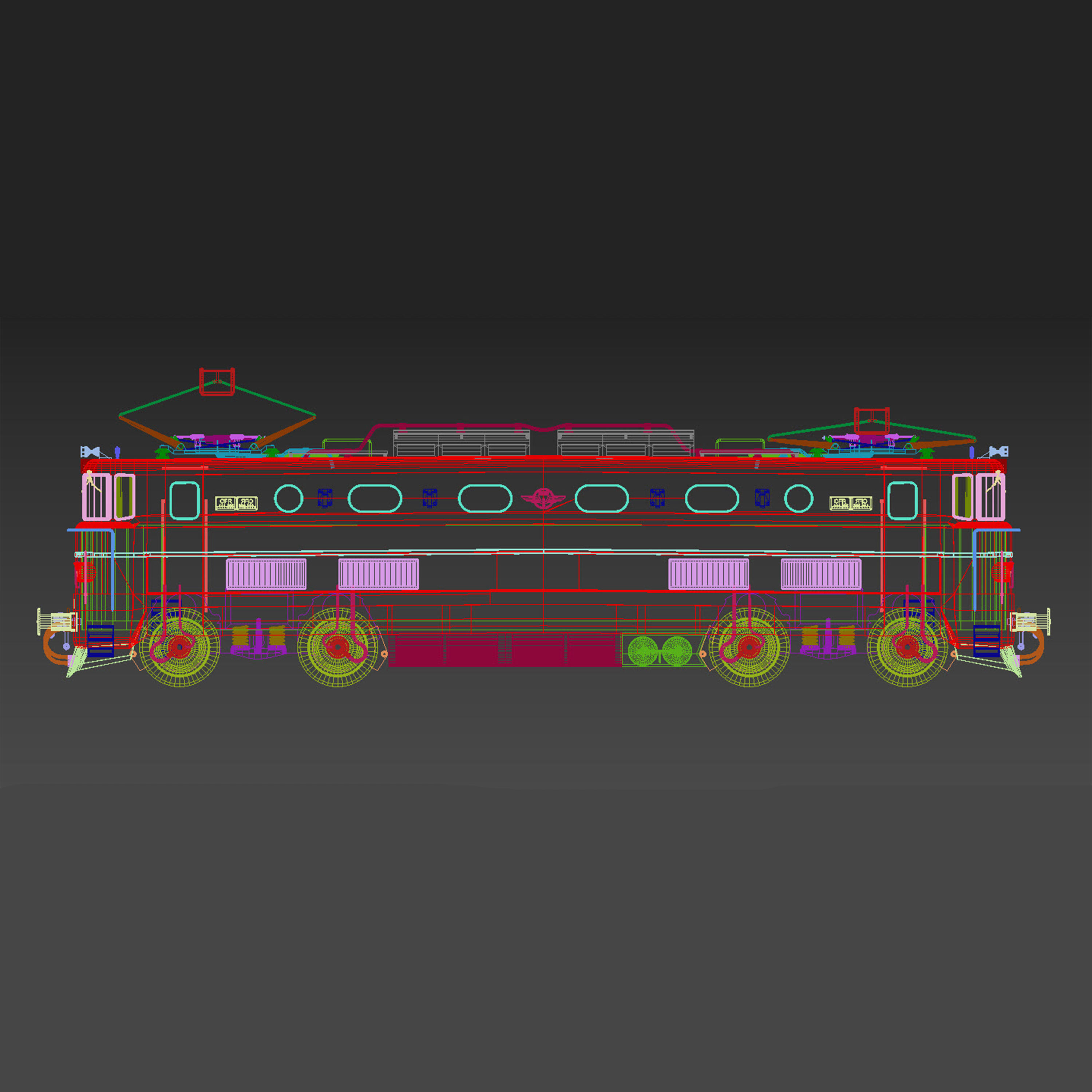 Electric Locomotive 3D model | CGTrader