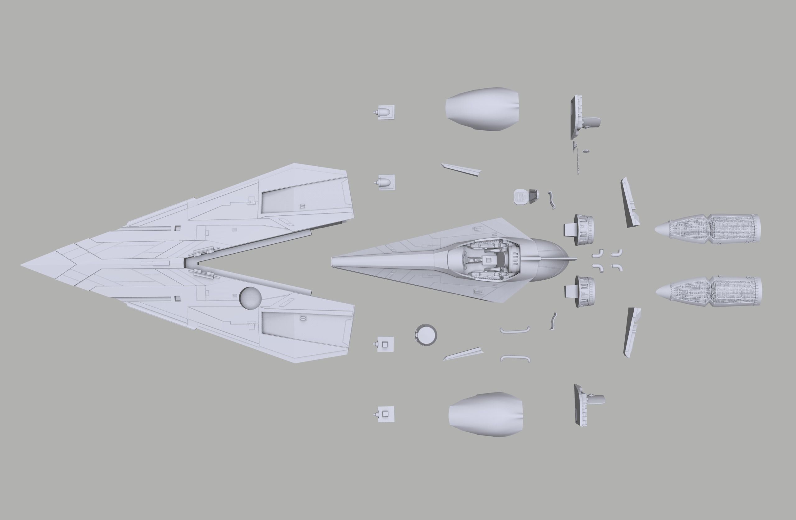 Star Wars Delta 7 spaceship 3D model 3D printable | CGTrader