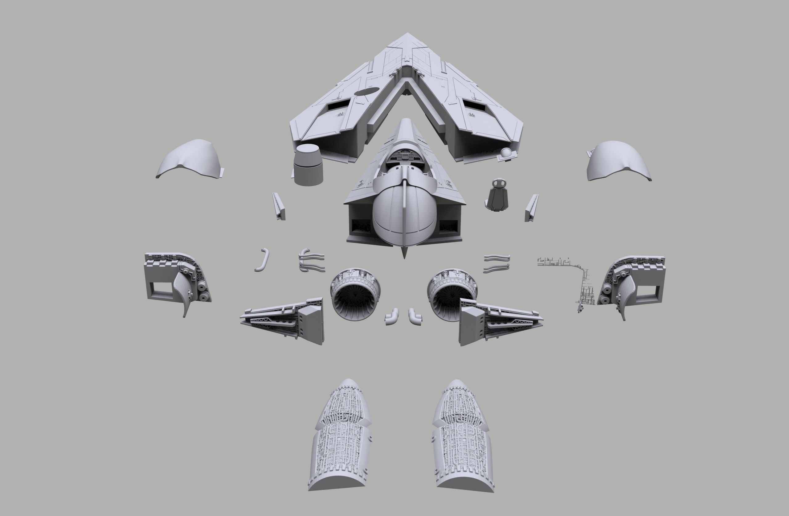 Star Wars Delta 7 spaceship 3D model 3D printable | CGTrader