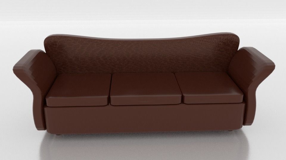3d sofa model with realistic texture for blender 3D model | CGTrader