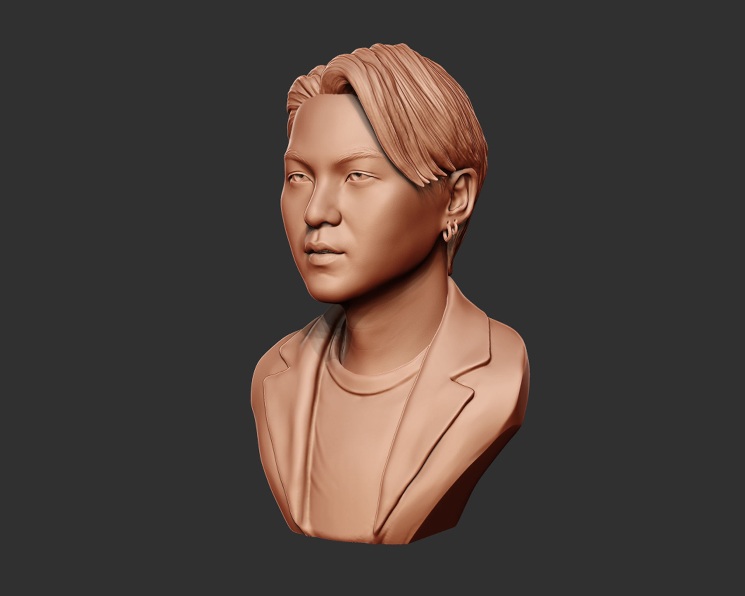 SUGA Bust 3D model 3D printable | CGTrader