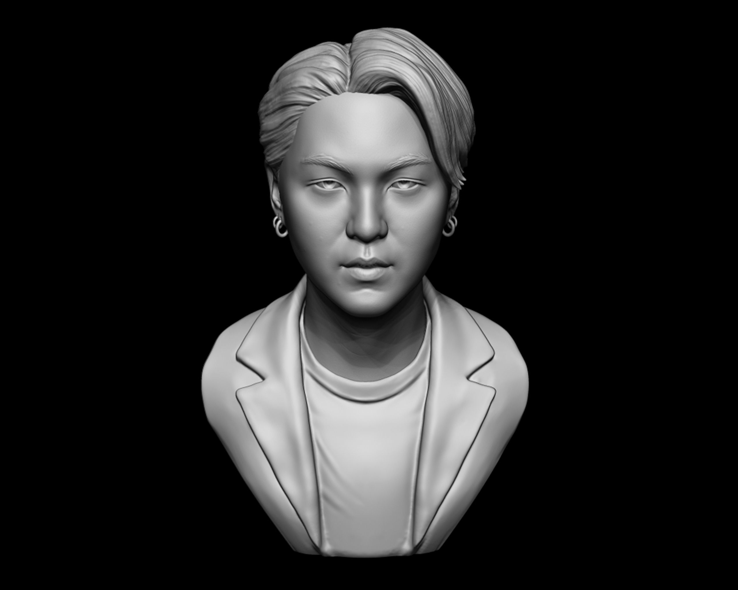 SUGA Bust 3D model 3D printable | CGTrader