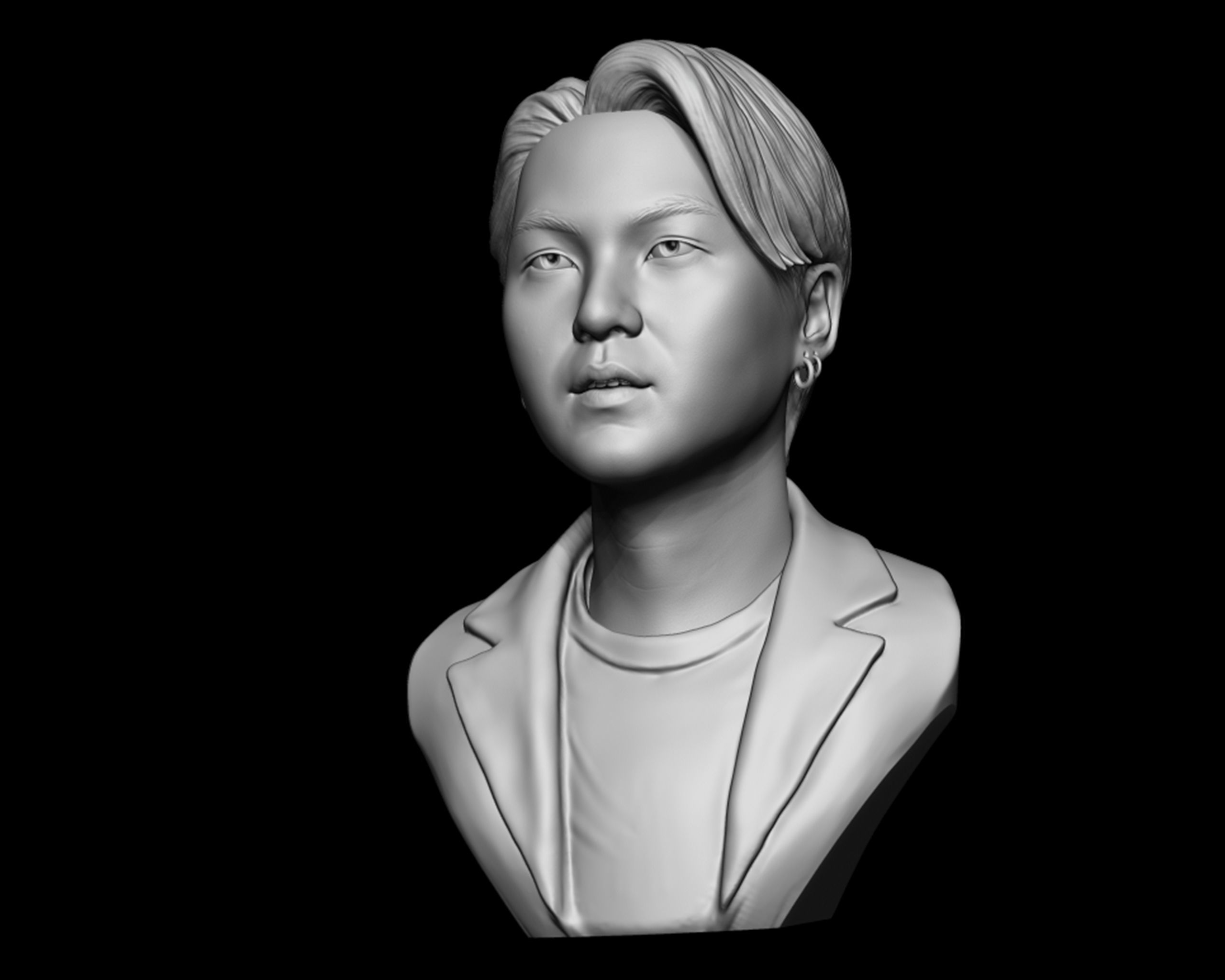 SUGA Bust 3D model 3D printable | CGTrader