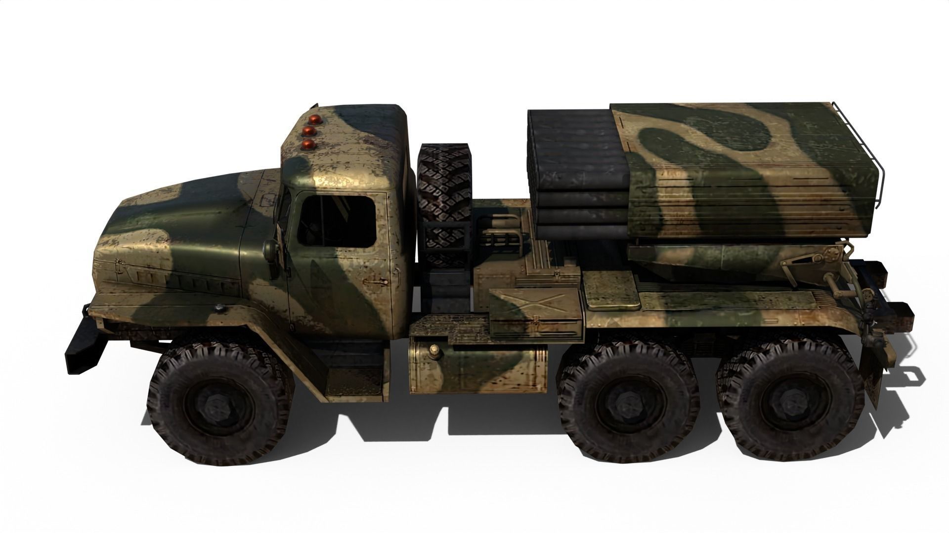 3D model BM21 GRAD Rocket Launcher VR / AR / low-poly | CGTrader