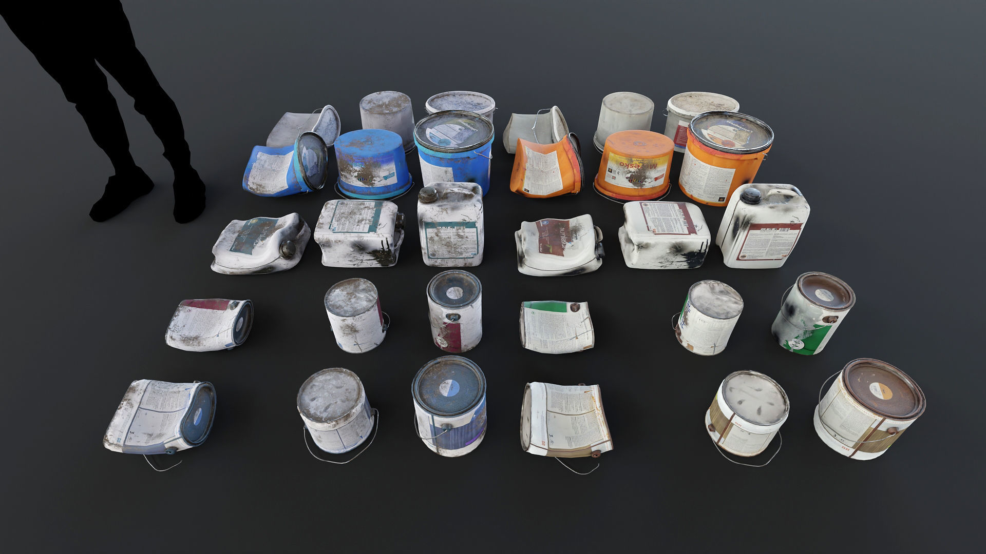 3D model Trash Kit - 3D AssetKit VR / AR / low-poly | CGTrader