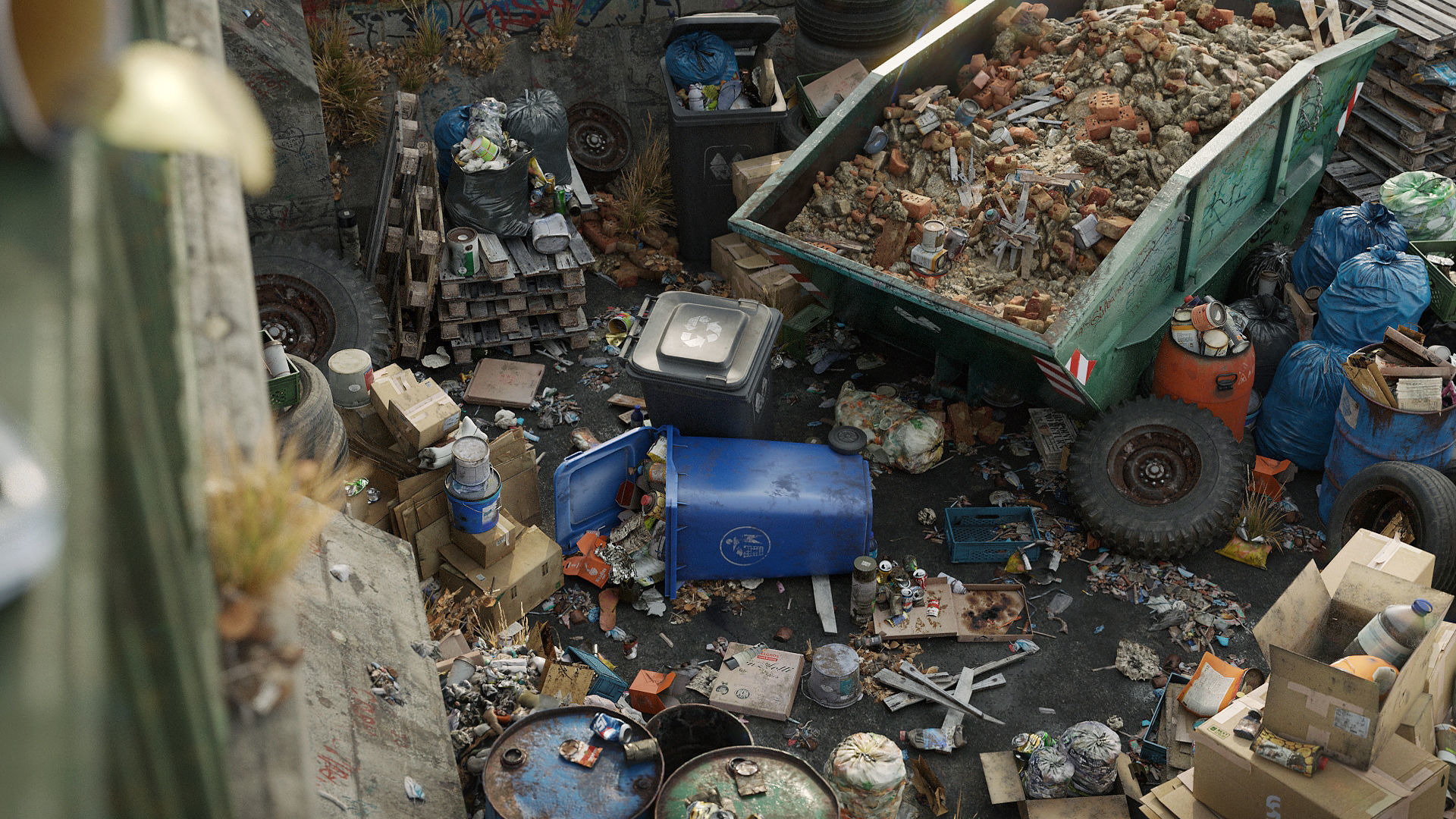 3D model Trash Kit - 3D AssetKit VR / AR / low-poly | CGTrader