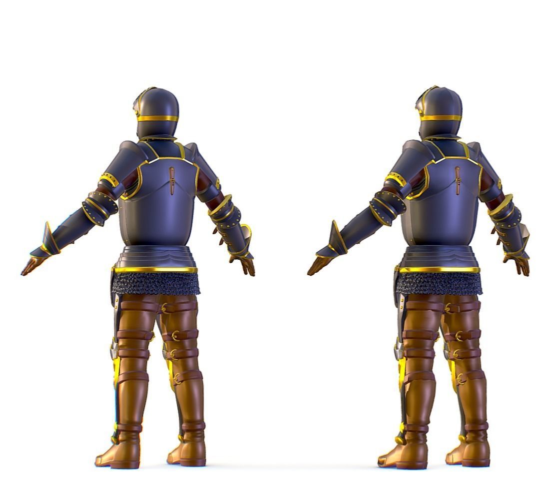 3D model Subdivision 3D Men The Heavy Knight VR / AR / low-poly | CGTrader
