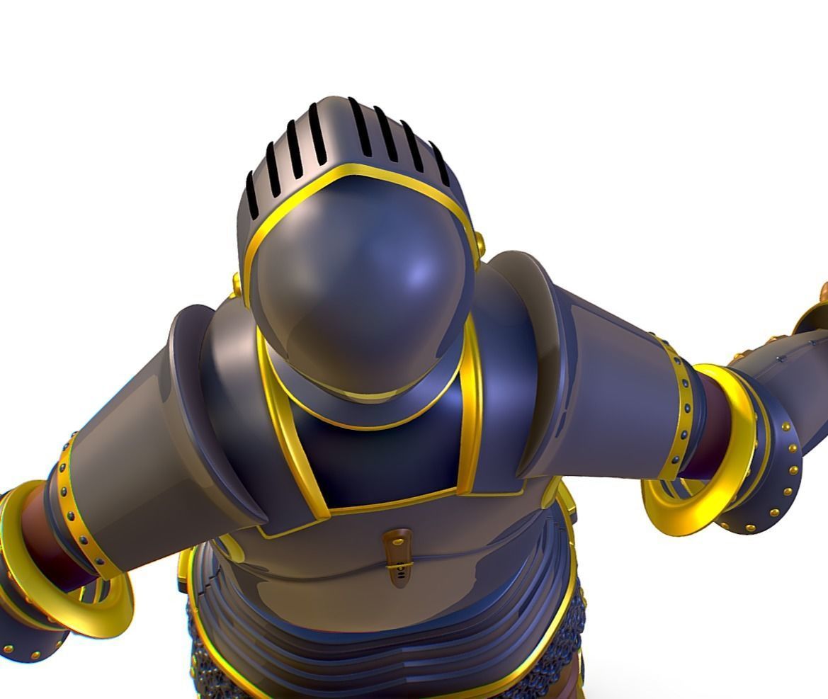 3D model Subdivision 3D Men The Heavy Knight VR / AR / low-poly | CGTrader