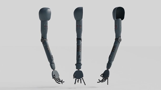 Robot Arm 3d Model by Nikdox 3D model animated rigged | CGTrader