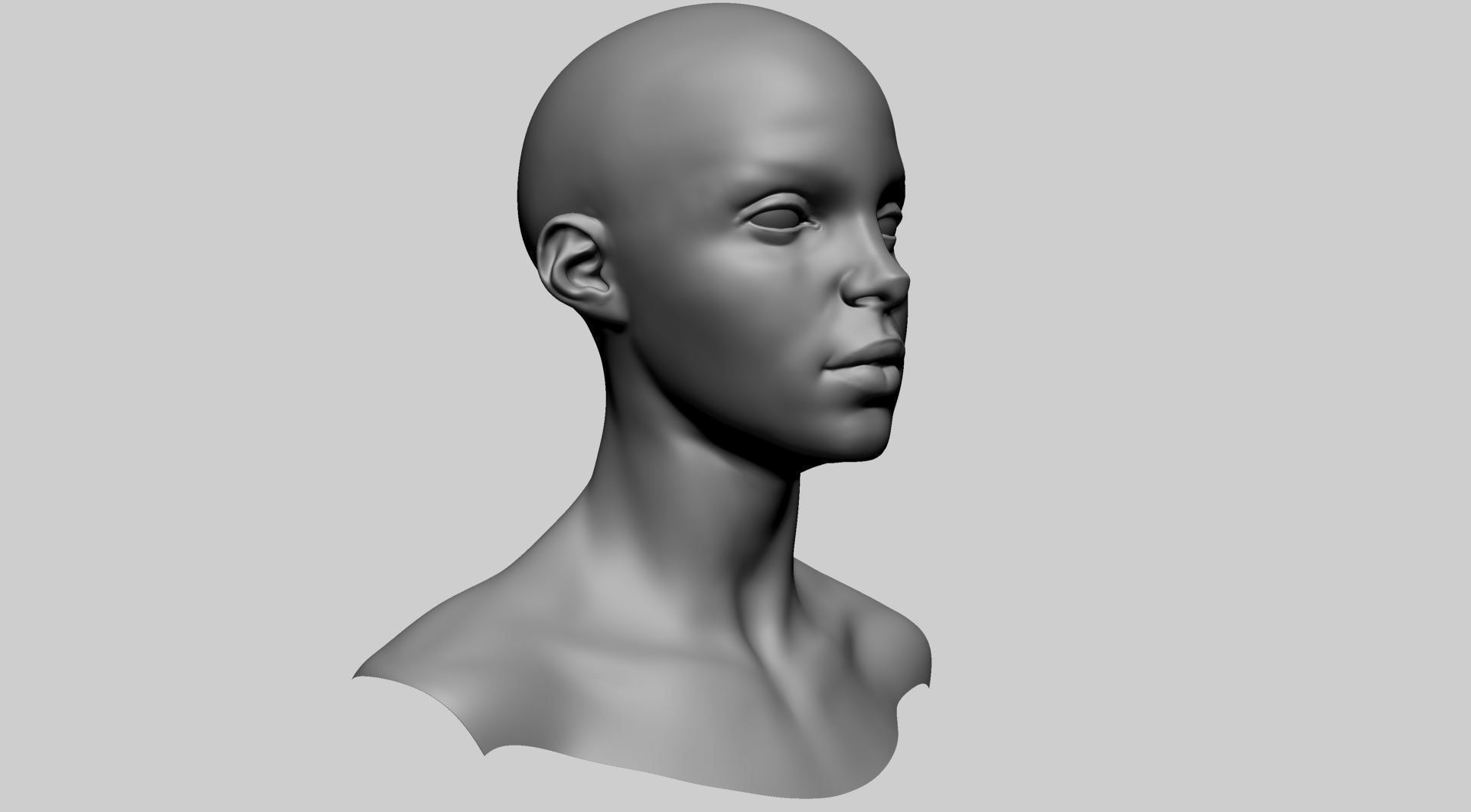 Stylized Female Head C 3D model | CGTrader