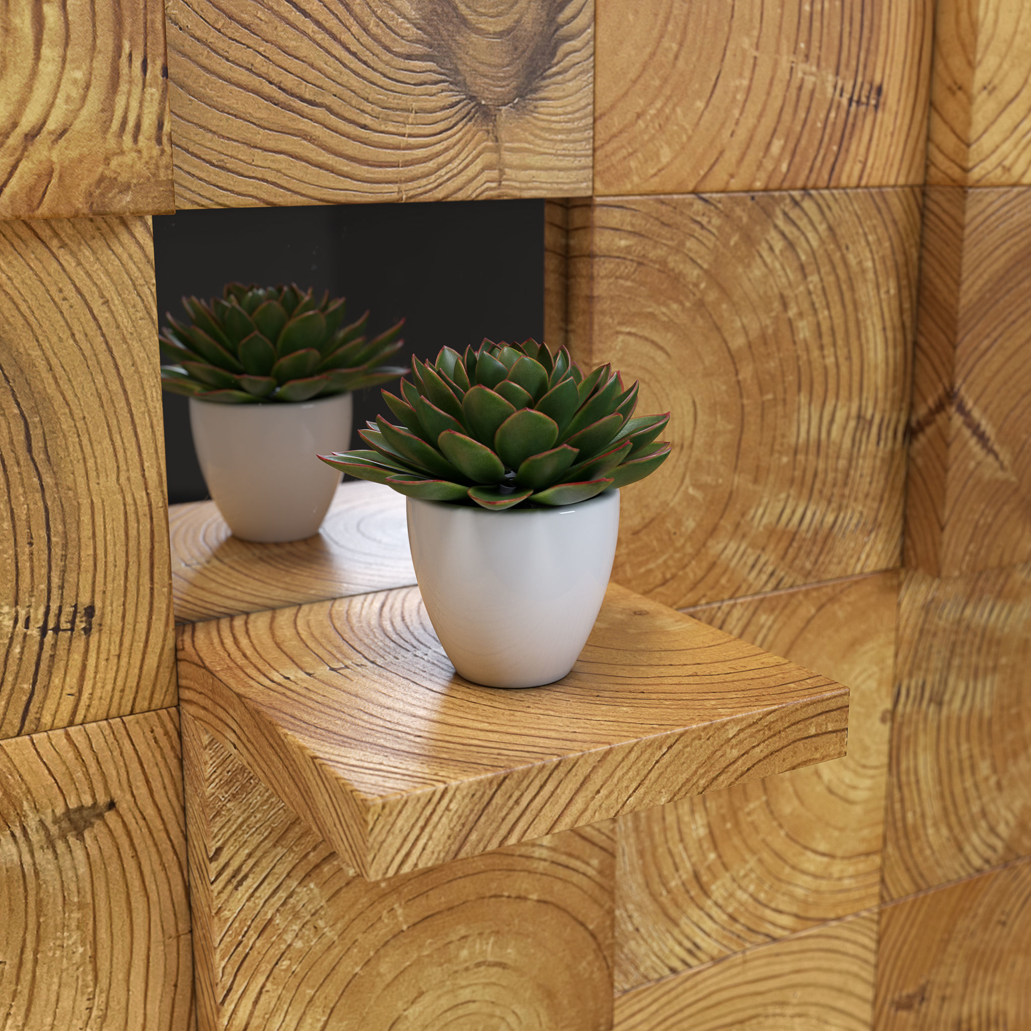 Wood panel 3D model | CGTrader