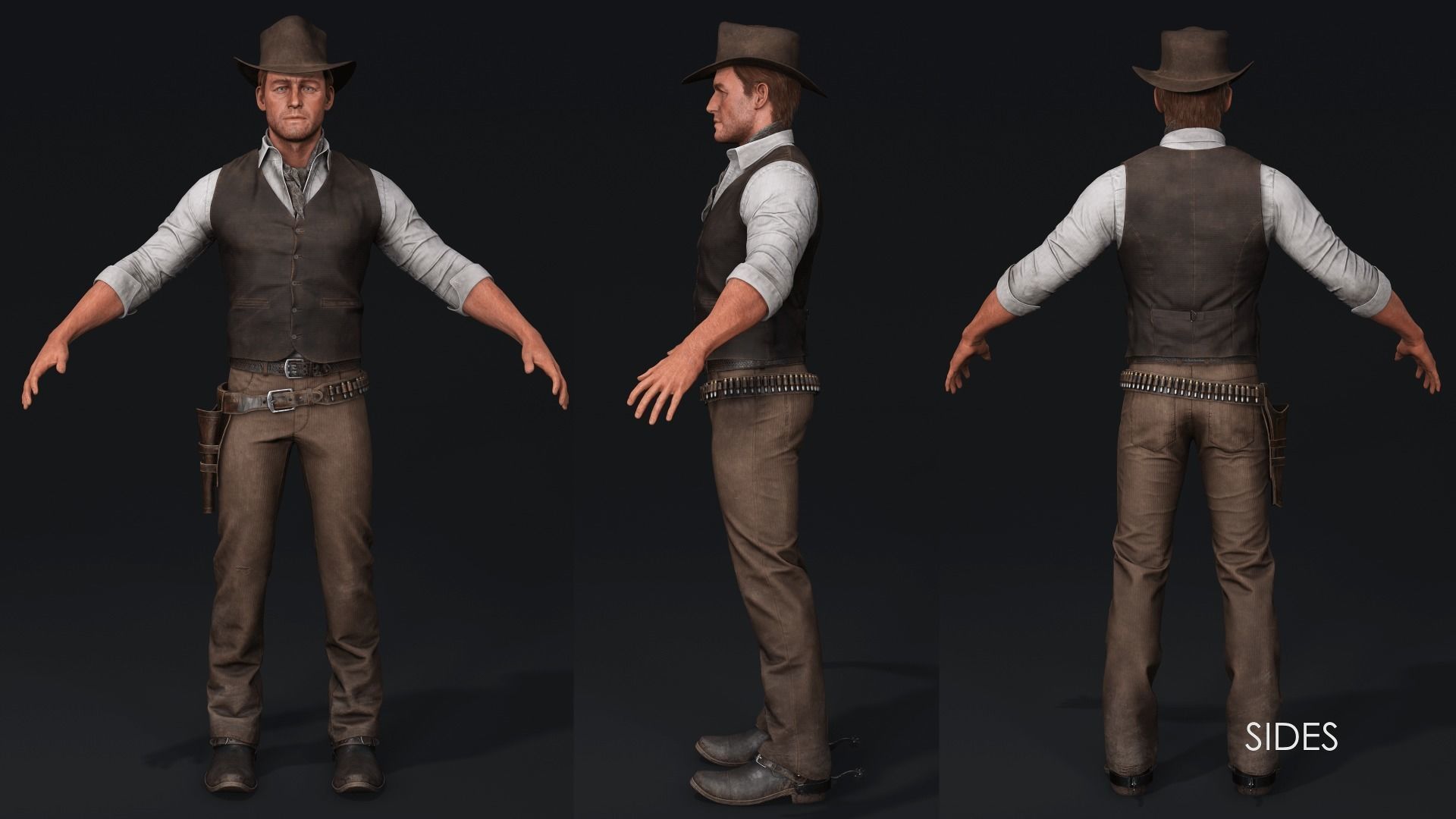 Western Characters Pack - Wild West Cowboys Adventure Collection | CGTrader