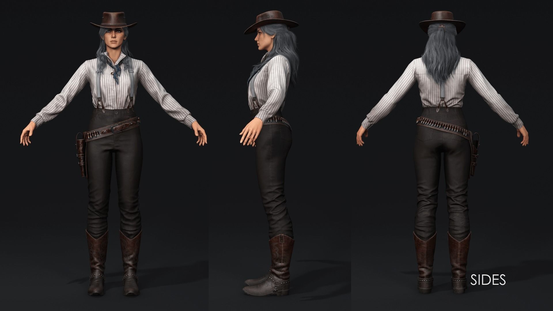 Western Characters Pack - Wild West Cowboys Adventure Collection | CGTrader