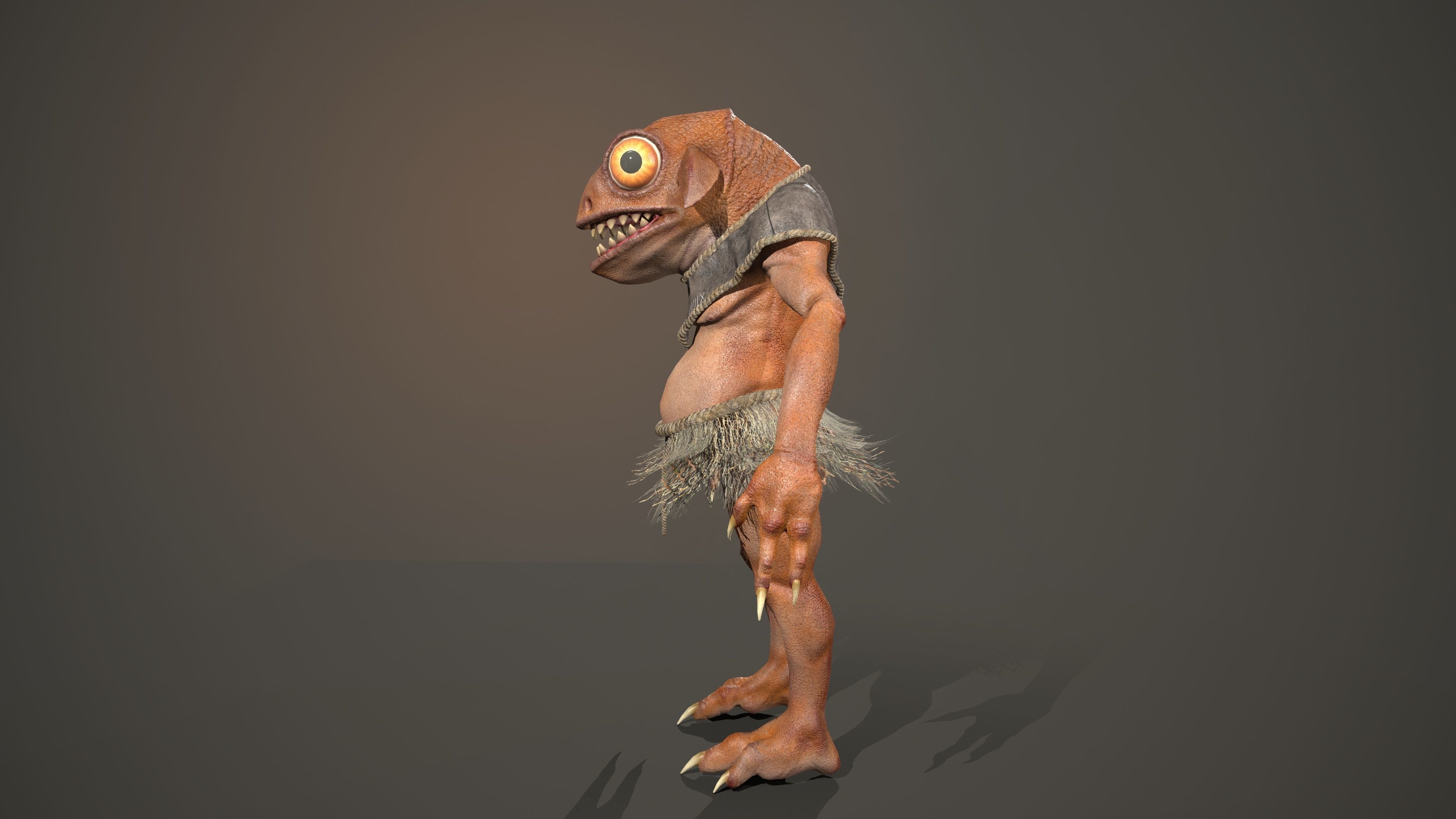 3D model Lizard warrior VR / AR / low-poly | CGTrader