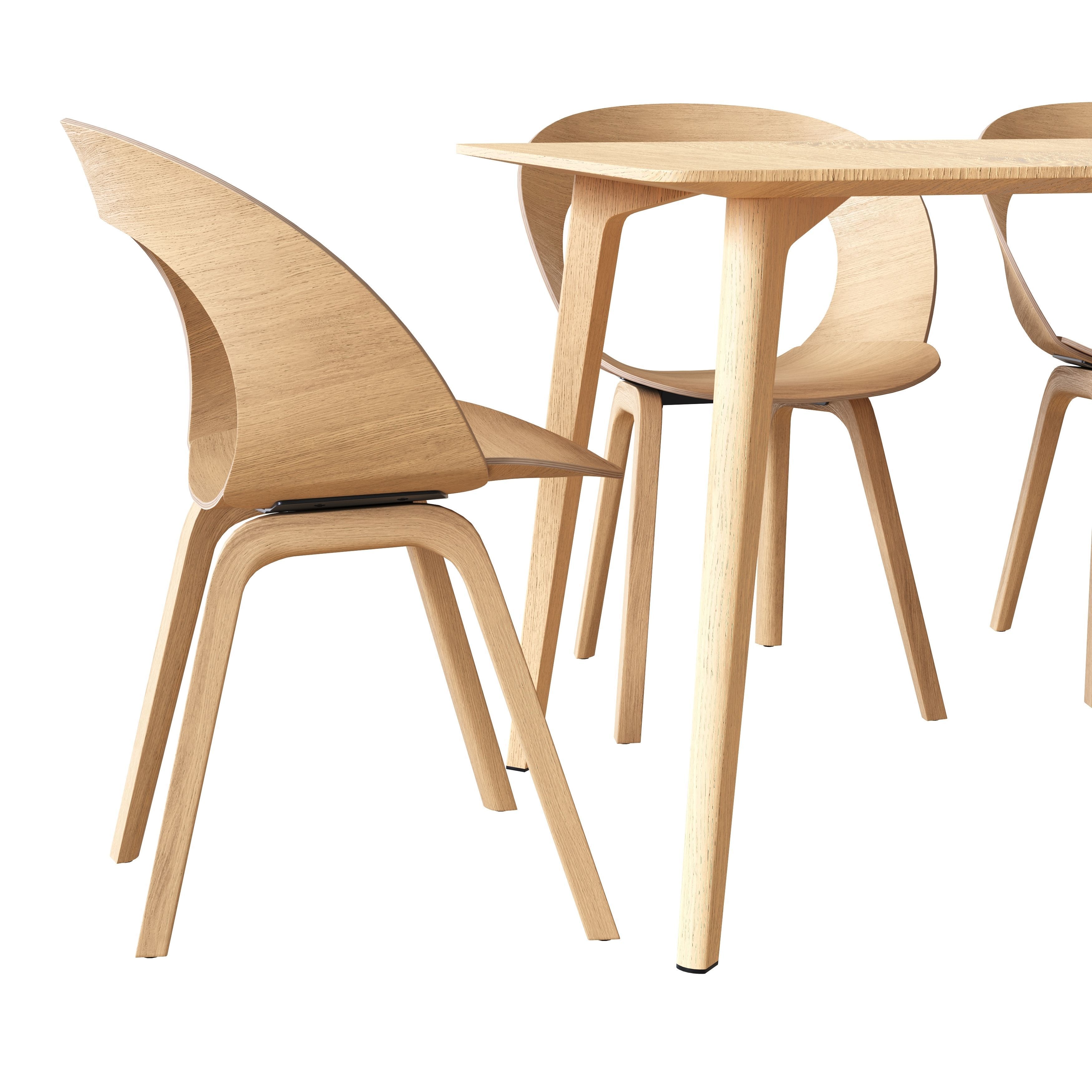 Bruner Mudra Chair Fina Club Table Set 3D model | CGTrader