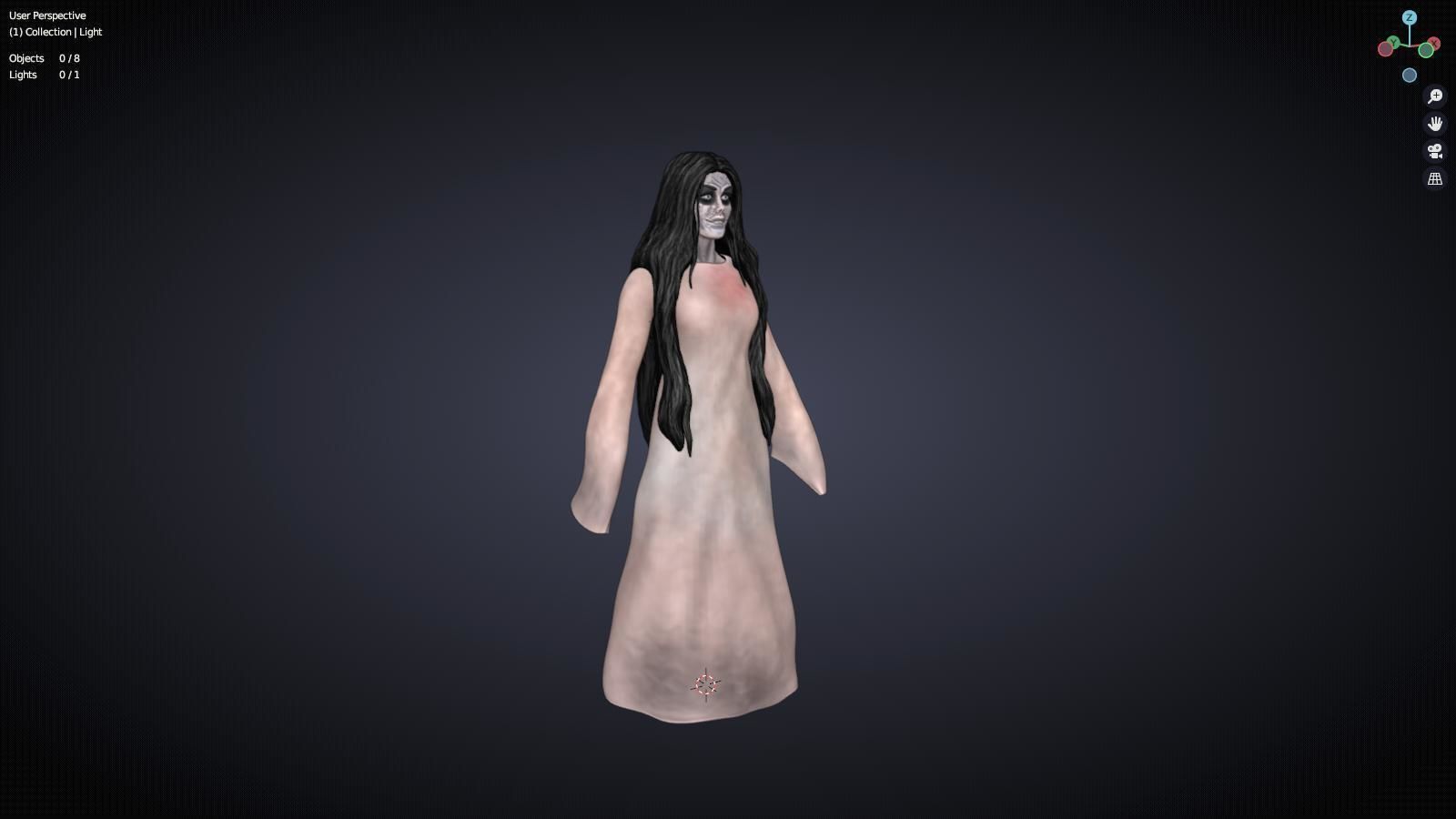 Kuntilanak Ghost Figure 3D model | CGTrader