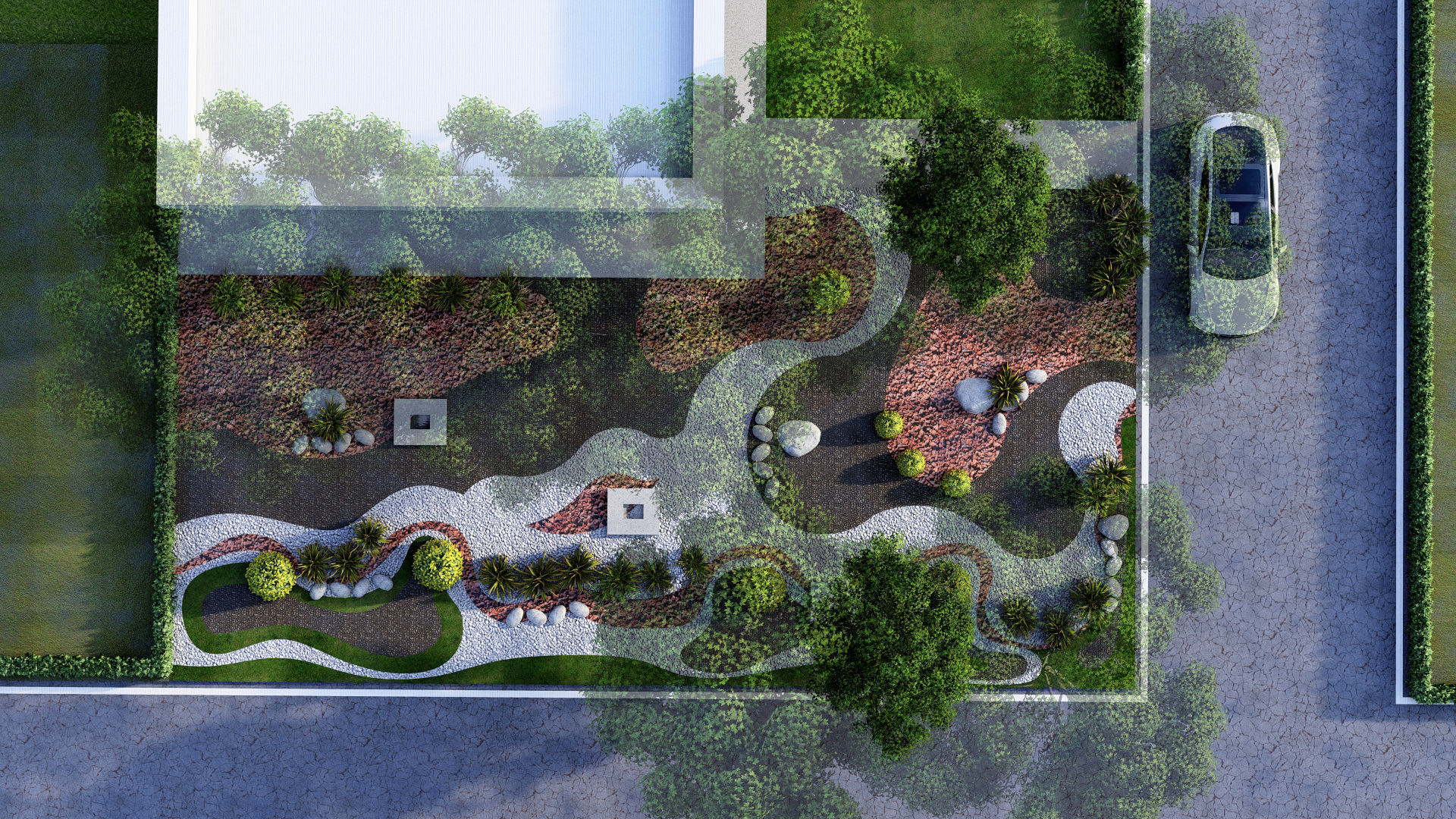 fantasy landscape flower garden 3d Model 3D model | CGTrader