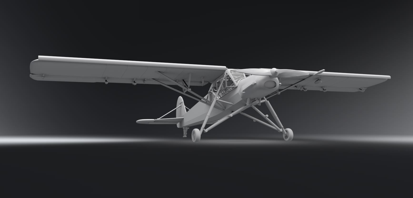 Fieseler Storch Scale mdel 3D model 3D printable | CGTrader