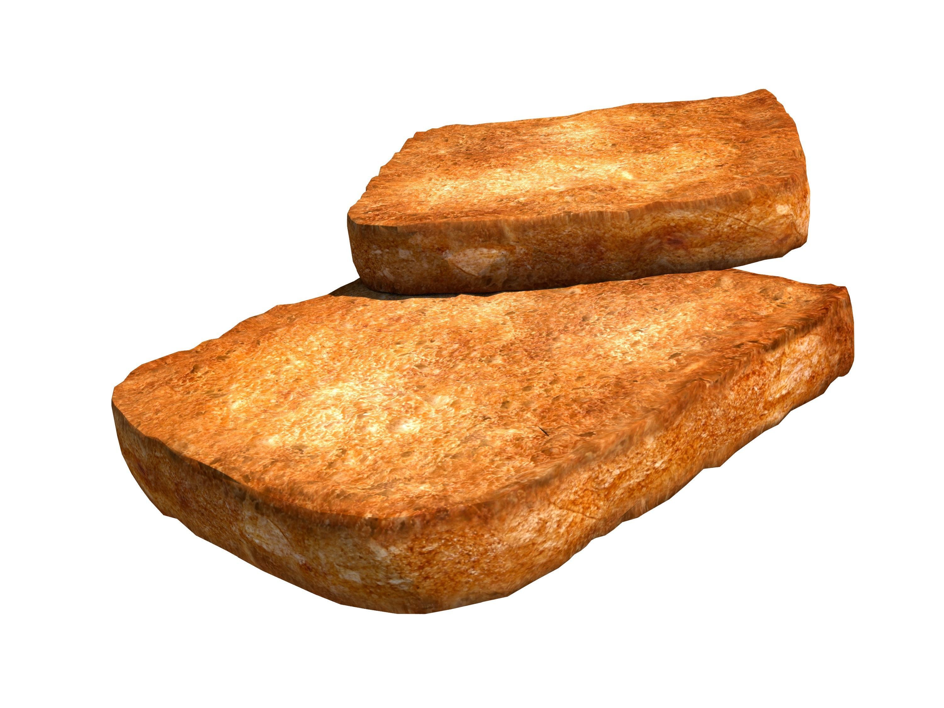 TOAST 3D MODEL two pieces of 3D model | CGTrader
