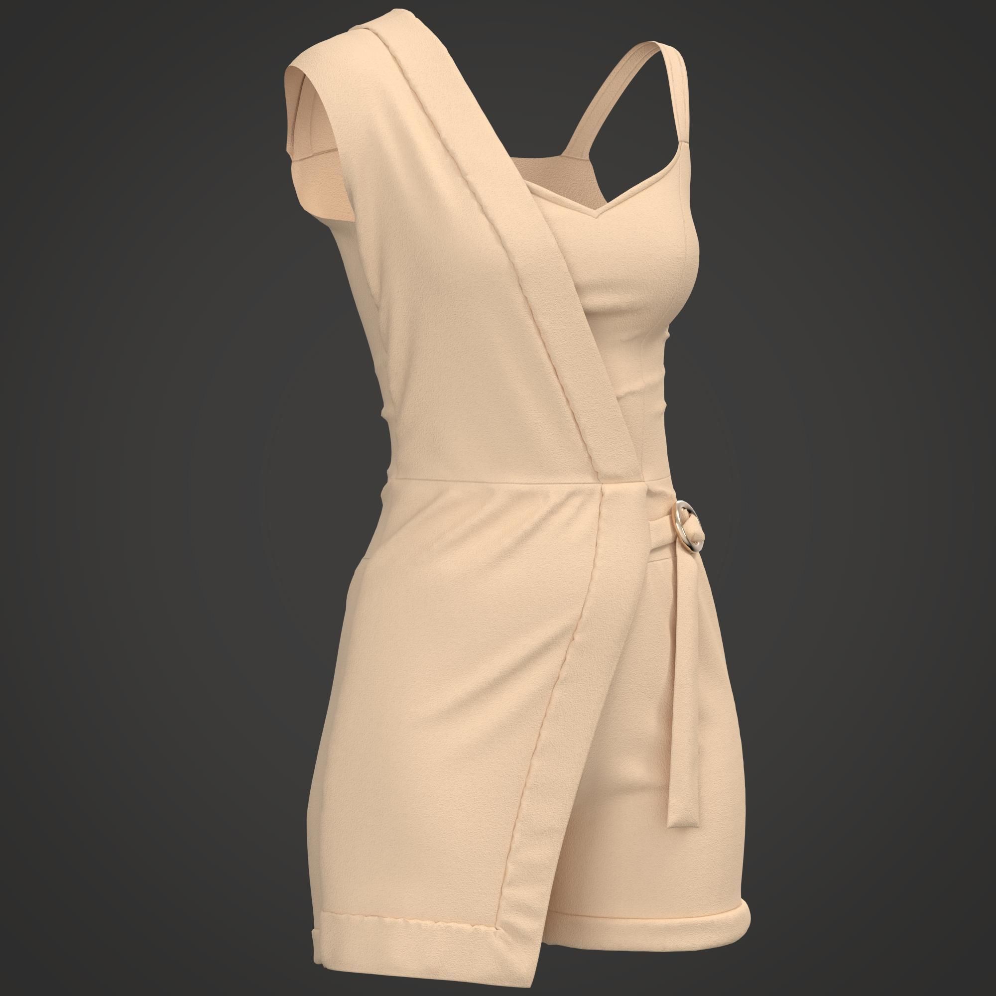 9 Women Short Jumpsuit 3D model | CGTrader