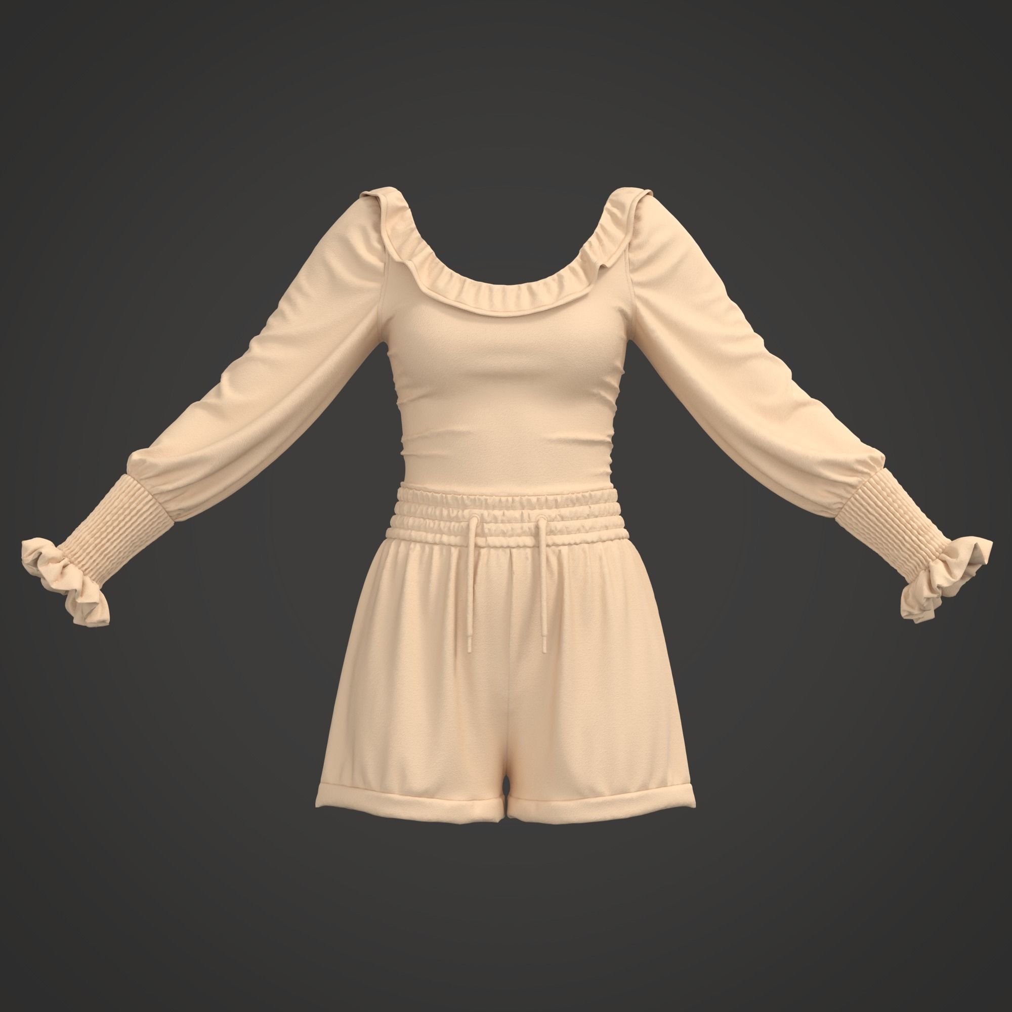 9 Women Short Jumpsuit 3D model | CGTrader