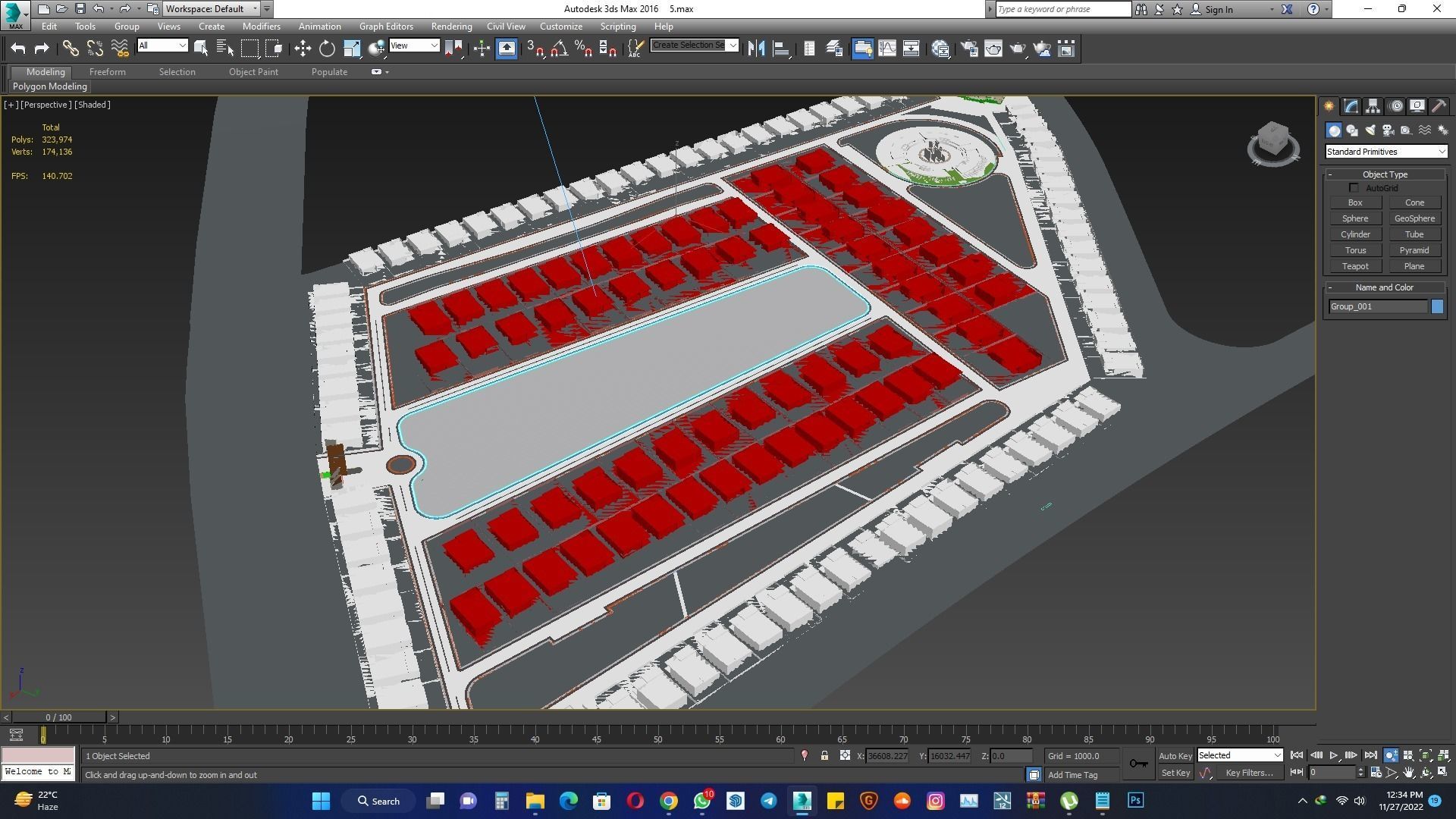 Affordable housing community project 3d model 3D model | CGTrader