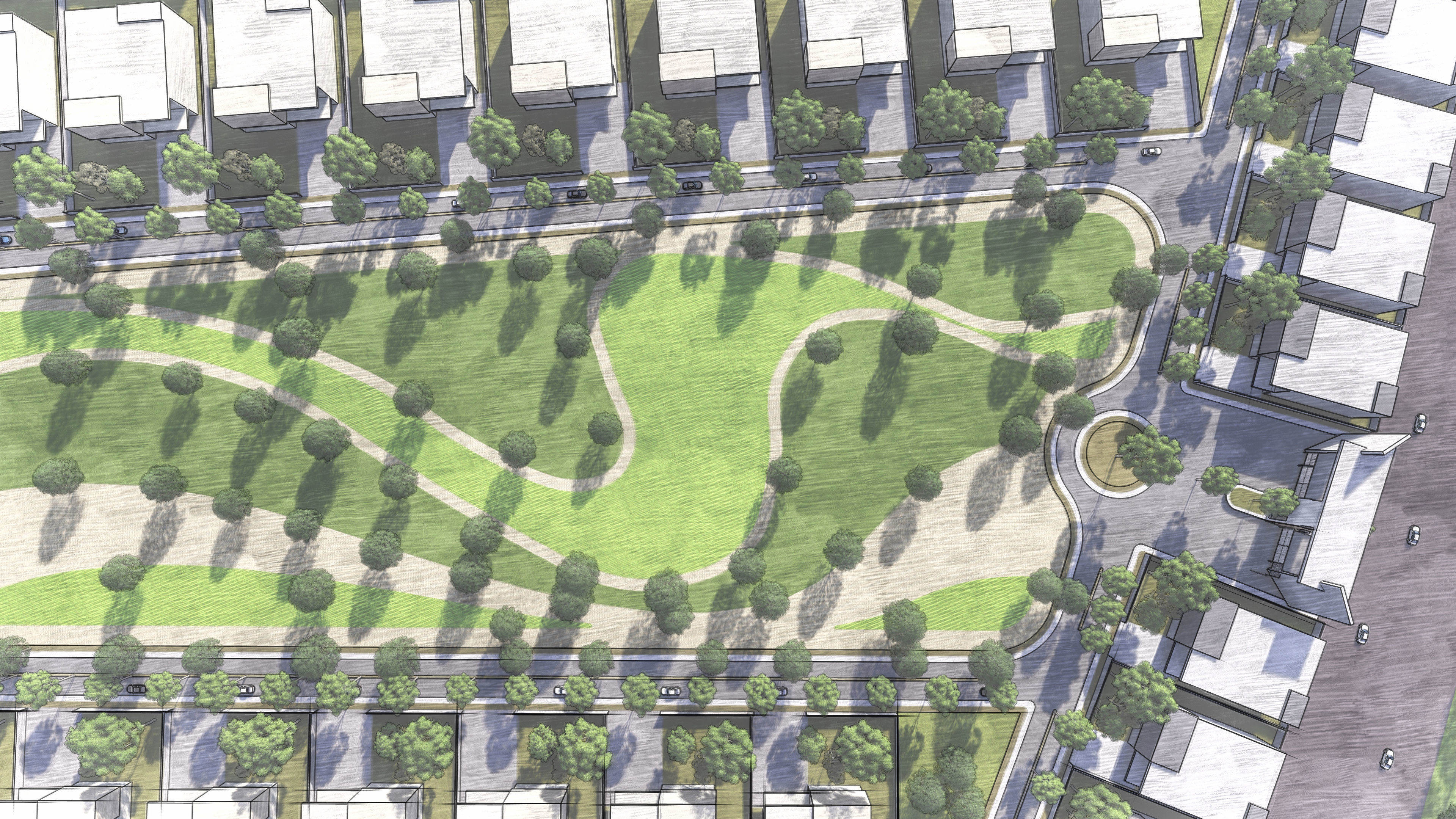 Affordable housing community project 3d model 3D model | CGTrader