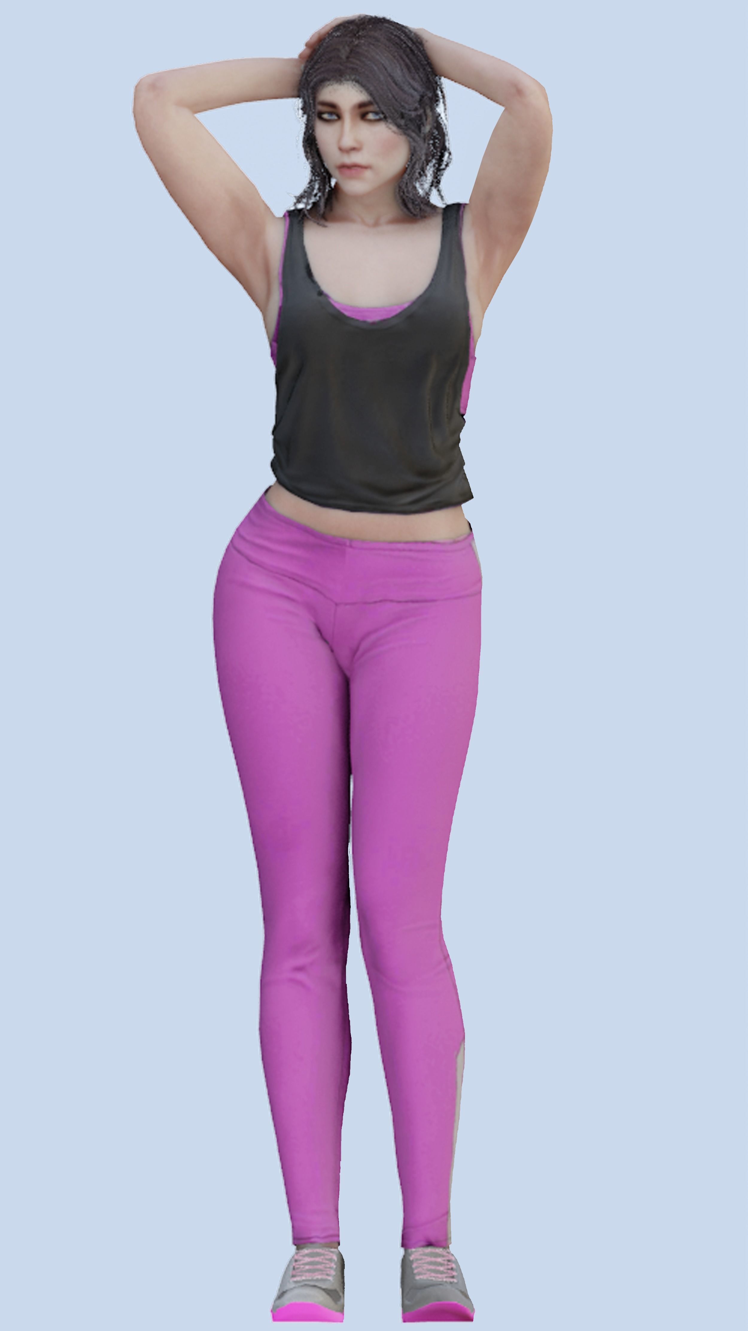 3D model VR PBR FEMALE AVATAR CHARACTER DEMI 3D MODEL CHEAP PRICE VR ...